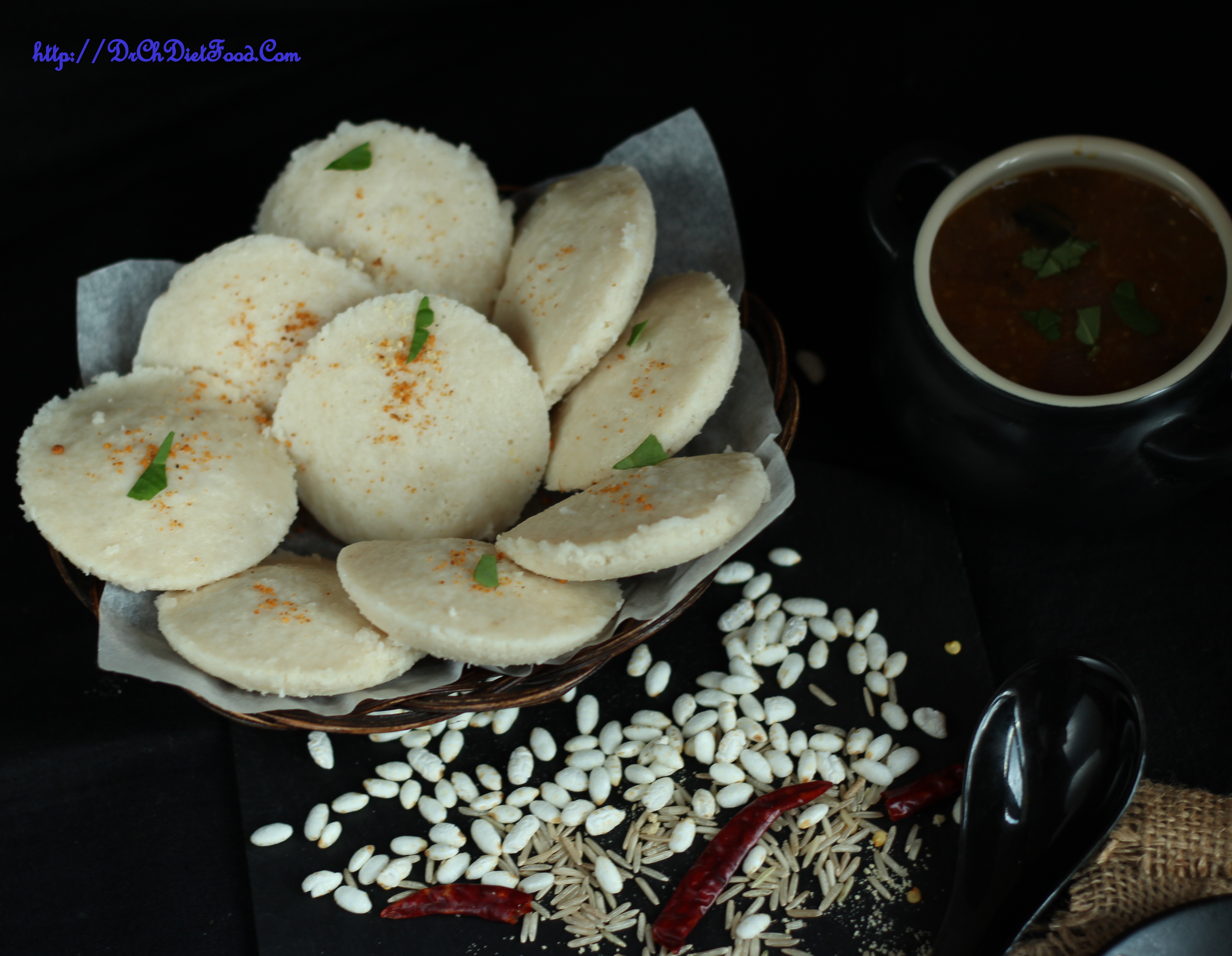 Brown and Red Rice – Idli | Chitra's Healthy Kitchen