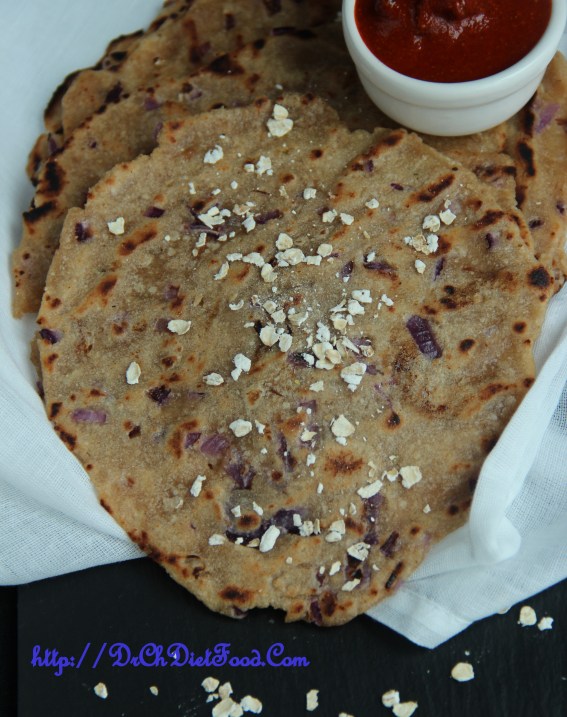Oats – Semolina/Rava roti | Chitra's Healthy Kitchen
