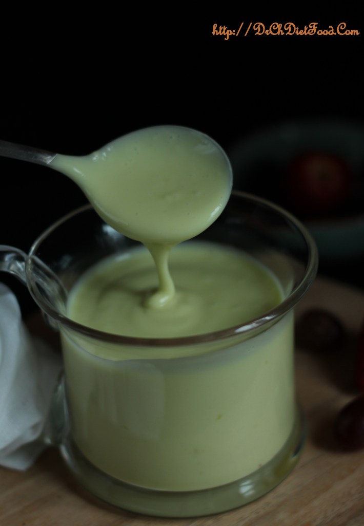Vegan DIY custard: (Sugar free) | Chitra's Healthy Kitchen