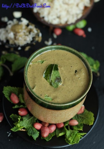 Peanut Mint chutney | Chitra's Healthy Kitchen